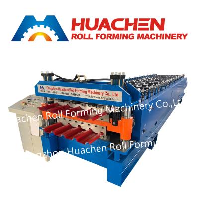 China Fully Automatic Color Steel Glazed Tile Metal Color Steel Thin Roof Panel Rolling Forming Machine for sale
