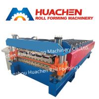 China PLC-Controlled High-Speed Trapezoidal Colored Steel Roofing Panel Roll Forming Machine Pump Gearbox for sale