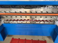 China PLC-Controlled High-Speed Trapezoidal Colored Steel Roofing Panel Roll Forming Machine Pump Gearbox for sale