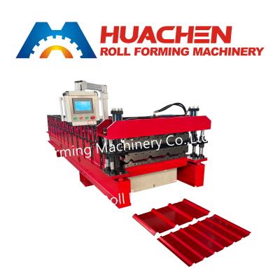 China Fully Automatic Trapezoidal Roof Sheet Roll Forming Machine for Metal Roofing Panels for sale