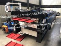 China Steel corrugated roof formed by cold bending with trapezoidal profiled steel sheet machine for sale