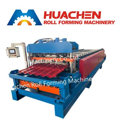 China Trapezoidal Roofing Sheet Metal Ibr Roof Panel Long Span Roll Forming Machine for sale