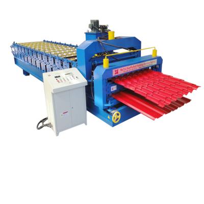 China CR12 Drive Roofing Panel Double Layer Roll Forming Machine for sale