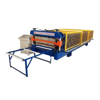 China IBR Roof Panel Double Deck Roll Forming Machine TR18 TR26 for sale
