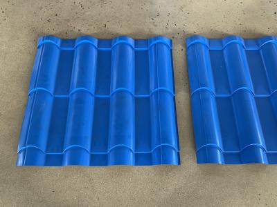 China Metal Roof Glazed Tile Cold Roll Forming Machine With 5T Manual Decoiler for sale