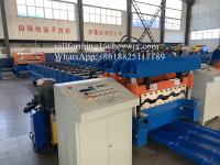 China Metal Roof Glazed Tile Cold Roll Forming Machine With 5T Manual Decoiler for sale