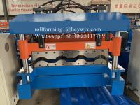 China Metal Roof Glazed Tile Cold Roll Forming Machine With 5T Manual Decoiler for sale