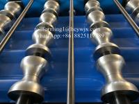China Metal Roof Glazed Tile Cold Roll Forming Machine With 5T Manual Decoiler for sale