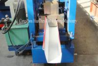 China Quad Gutter Machine Downspout Gutter Roll Forming Machine Controled By PLC With Touch Screen for sale