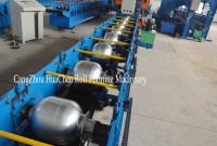 China 7.5kw Main Motor Gutter Roll Forming Machine Controlled by PLC with Hydraulic System for sale