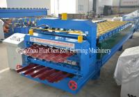 China Solid Steel Shaft Metrocopo Double Layer Roll Forming Machine 1250mm For Roof Tile for sale