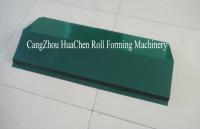 China Color Coated Steel Galvanized Ridge Cap Roof Roll Forming Machine with output table for sale