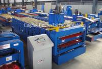 China Automatic Galvanized Steel Double Layer Roll Forming Machine with 380V 50Hz for sale