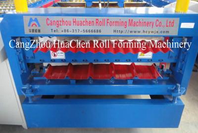 China Automatic Galvanized Steel Double Layer Roll Forming Machine with 380V 50Hz for sale