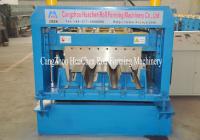 China PLC Control System Steel Deck Roll Forming Machine With 24 Forming Stations for sale