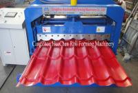 China Roofing Panel / Glazed Tile Roll Forming Machine With 12 Roll Station for sale