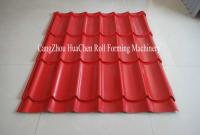 China Roofing Panel / Glazed Tile Roll Forming Machine With 12 Roll Station for sale