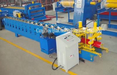China Galvanized Steel Ridge Cap Roll Forming Machine Hydraulic Control Glazed Tile Type for sale