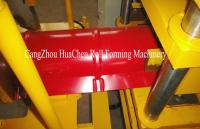 China Galvanized Steel Ridge Cap Roll Forming Machine Hydraulic Control Glazed Tile Type for sale