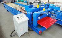 China High Precision Villa Glaze Tile Roll Forming Machine 1220mm With 15 Row Rollers for sale