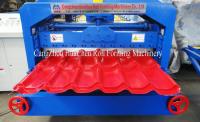 China High Precision Villa Glaze Tile Roll Forming Machine 1220mm With 15 Row Rollers for sale