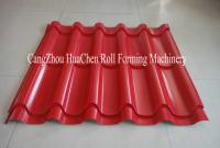 China Steel Roof Panel Glazed Tile Roll Forming Machine For Construction for sale