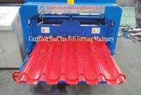China Steel Roof Panel Glazed Tile Roll Forming Machine For Construction for sale