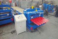 China Steel Roof Panel Glazed Tile Roll Forming Machine For Construction for sale