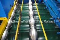 China Hydraulic Shearing Glazed Corrugated Sheet Roll Forming Machine PLC Control for sale