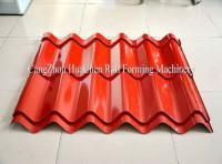 China Steel Villa Roof Glazed Tile Roll Forming Machine Blue Double Layer for sale