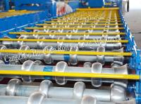 China Steel Villa Roof Glazed Tile Roll Forming Machine Blue Double Layer for sale
