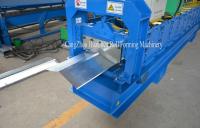 China Galvanized Steel Ridge Cap Roll Forming Machine With 12 Rows rollers 45# steel for sale