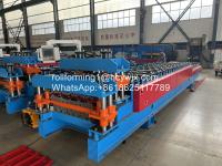 China High Output Double Layer step Tile Roll Forming Machine for sale