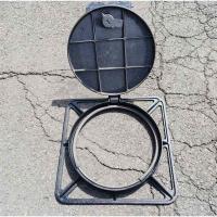 China EN124 Standard Ductile Iron Mahole Cover And Frame 850*850 Mm In Stock for sale