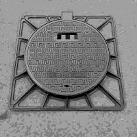 China EN124 Standard Ductile Iron Mahole Cover And Frame 850*850 Mm In Stock for sale