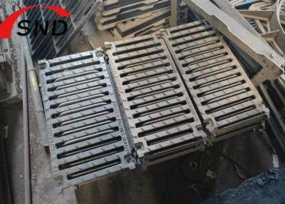 China Grid Opening Cast Iron Channel Gully Grate B125 500*500mm for sale