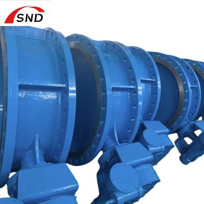 China Metal Sealed Large Diameter Cast Steel Valve Carbon Steel Butterfly Valve for sale