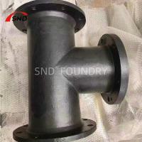 China Ductile Iron Pipe Fittings All Flange Tees Black Color ISO2531 Standard for sale