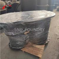 China Ductile Iron Pipe Fittings All Flange Tees Black Color ISO2531 Standard for sale