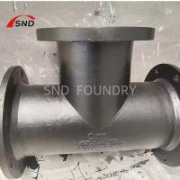 China Ductile Iron Pipe Fittings All Flange Tees Black Color ISO2531 Standard for sale