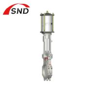 China Stainless Steel Pneumatic Knife Gate Valve DN50-1000mm Used In Papermaking Petrochemical Mining Drainage for sale
