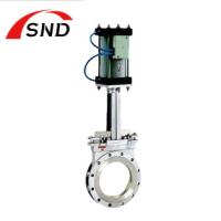 China Stainless Steel Pneumatic Knife Gate Valve DN50-1000mm Used In Papermaking Petrochemical Mining Drainage for sale