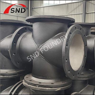 China All Kinds Of DI Flanged Cross Cast Iron Socket Cross For Industrial Pipeline for sale