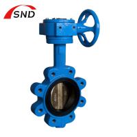 China Oil And Gas Lug Type Butterfly Valve Cast Iron Body Material for sale