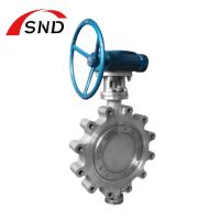 China Oil And Gas Lug Type Butterfly Valve Cast Iron Body Material for sale