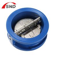 China Flanged Cast Iron Butterfly Type Buffer Check Valve OEM Support for sale