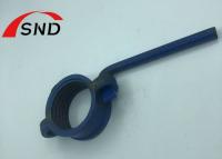 China Blue Color Metal castings Prop Nut with Handle Painted for sale