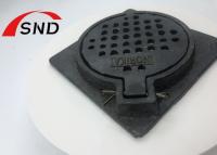 China Ductile Iron Mini Manhole Cover And Frame GGG50  A15 Black Asphalt Paint for sale
