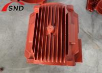 China OEM Grey  Iron Casting Parts Motor Housing HT150 GGG20 For Electric Motor Industry Red Painting for sale