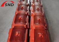 China OEM Grey  Iron Casting Parts Motor Housing HT150 GGG20 For Electric Motor Industry Red Painting for sale